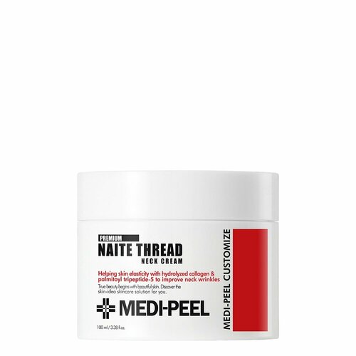 MediPeel~Моделирующий крем для шеи и зоны декольте с пептидами~Naite Thread Neck Cream