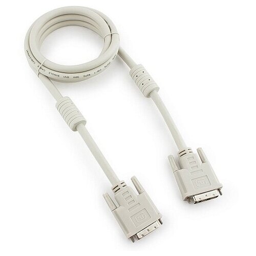 DVI кабель Cablexpert CC-DVI-6C, 1.8 м,19M/19M, экран, феррит. кольца