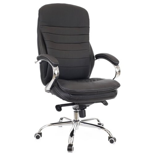 Компьютерное кресло Everprof Valencia M для руководителя, обивка: искусственная кожа, цвет: черный