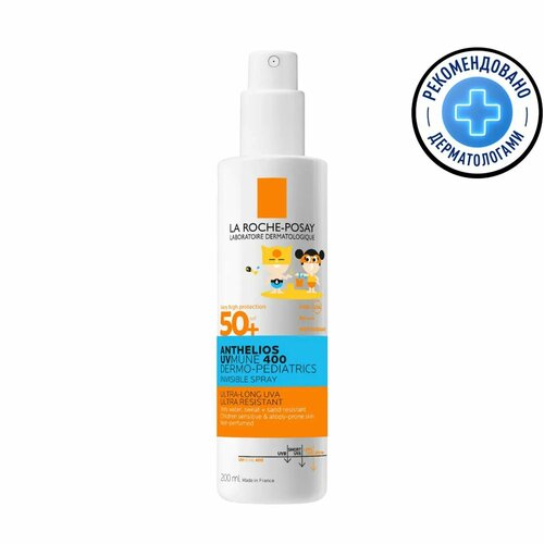 La Roche-Posay Солнцезащитный детский спрей для лица и тела UVMUNE 400 SPF50+ / PPD 27, 200 мл