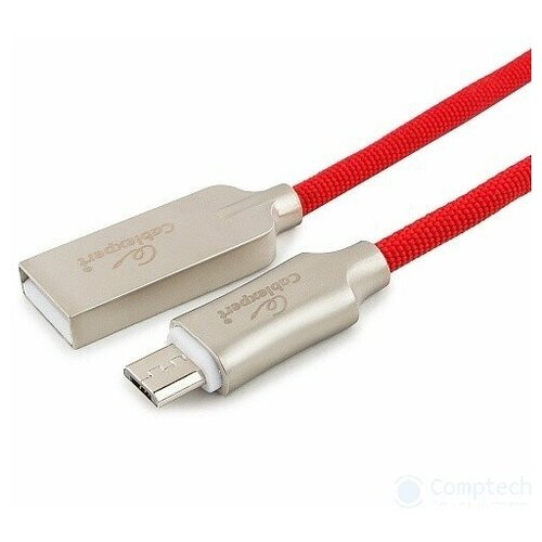 Cablexpert Кабель USB 2.0 CC-P-mUSB02R-1.8M AM microB серия Platinum длина 1.8м красный блистер