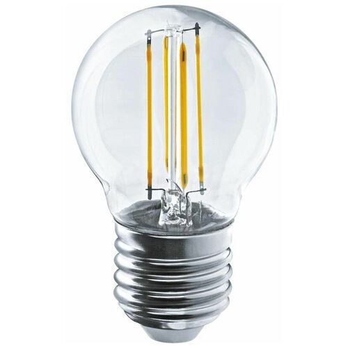 Лампа светодиодная филаментная 80 884 OLL-F-G45-12-230-2.7K-E27 12Вт шар прозрачная 2700К тепл. бел. E27 1200лм 220-240В онлайт 80884