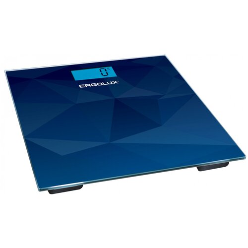Весы напольные ERGOLUX ELX-SB03-C45 до 180 кг, абстракция синяя