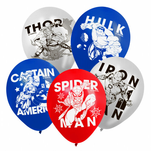 Воздушные шары «Супер-герой», 12 дюйм, латексные, 25 штук, Мстители