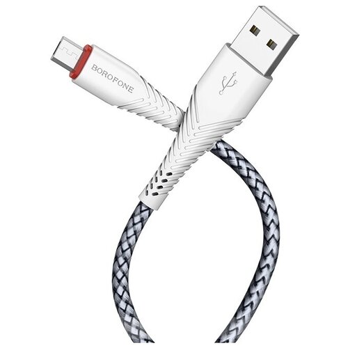 Кабель Borofone BX25 Powerful Micro-USB White