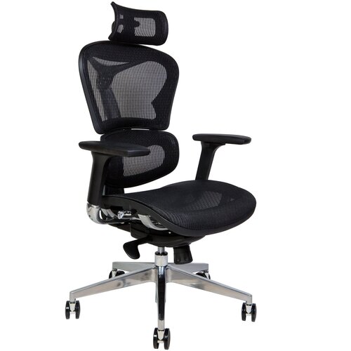 Компьютерное кресло NORDEN HERO для руководителя, обивка: сетка/текстиль, цвет: black