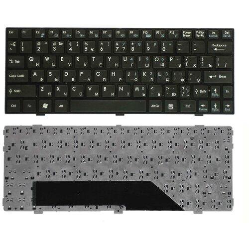 Клавиатура для ноутбука MSI U160 L1350 U135 черная с черной рамкой