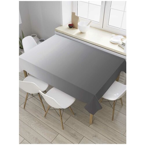 Скатерть прямоугольная JoyArty на кухонный стол "Серый градиент" из оксфорда, 120x145 см