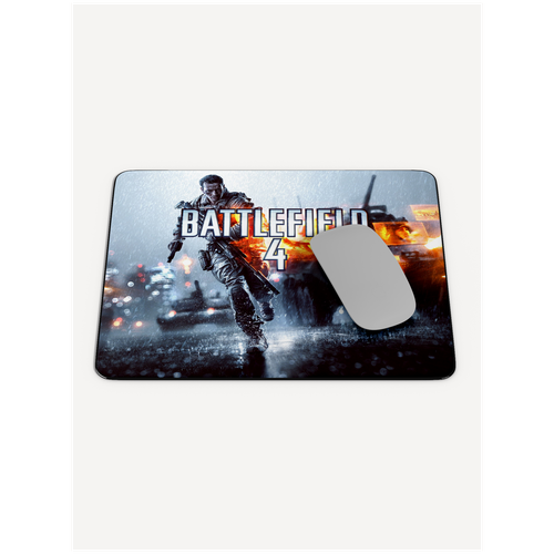 Коврик для мышки компьютерный игровой, Battlefield 4, PRINTHAN, 250x200x3 мм