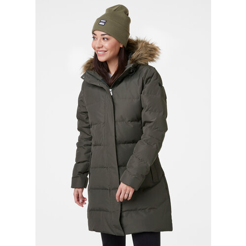 Пуховик Helly Hansen, размер S, зеленый
