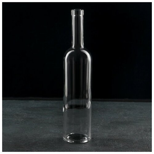 Хрустальный звон Бутылка стеклянная «Оригинальная», 700 мл, h=32 см, цвет прозрачный