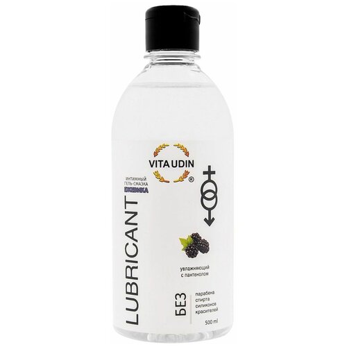VITA UDIN, Интимный гель-смазка на водной основе VITA UDIN с ароматом ежевики - 500 мл.