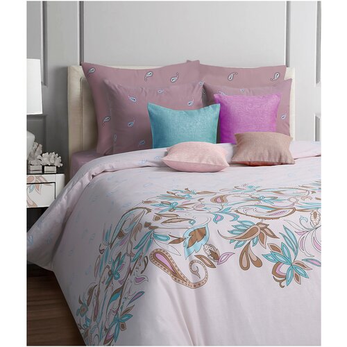 Комплект постельного белья Mona Liza Monro, 2-спальное, бязь, розовый