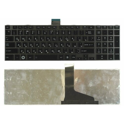 Клавиатура для ноутбука Toshiba L850 c черной рамкой
