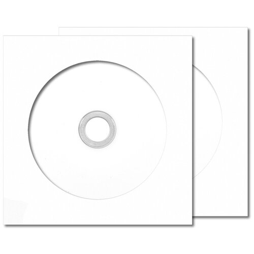 Диск CD-R 700Mb 52x Printable CMC, в бумажном конверте с окном, 2 шт.