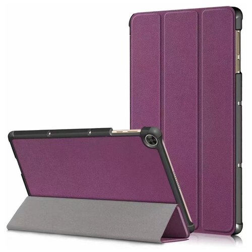 Чехол для планшета Huawei MatePad T10 / T10s, MatePad C5e, Honor Pad X8 / X8 Lite, прочный пластик, трансформируется в подставку (фиолетовый)