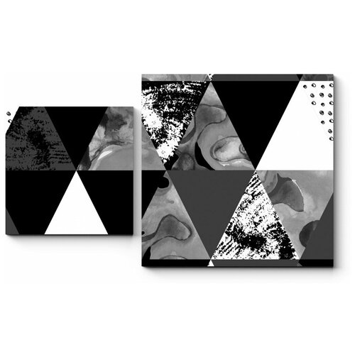 Модульная картина Узор из треугольников 90x54