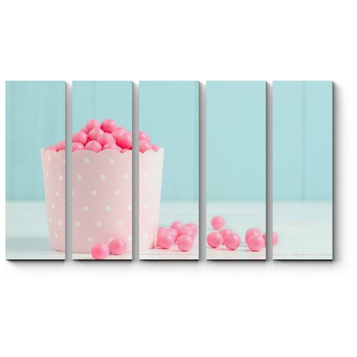 Модульная картина Розовые конфетки 140x84