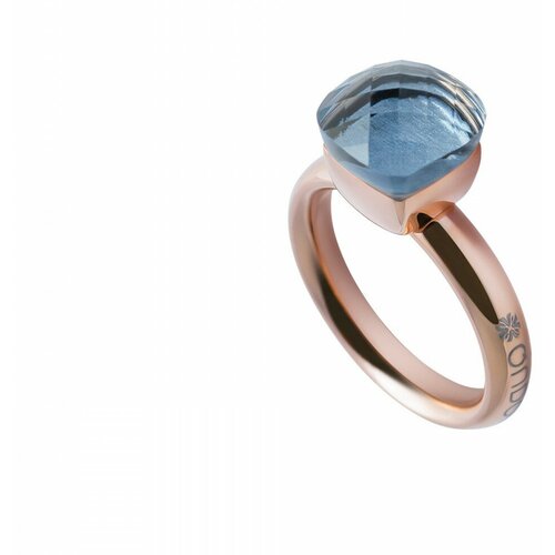 Кольцо Qudo, кристалл, размер 18.5, голубой