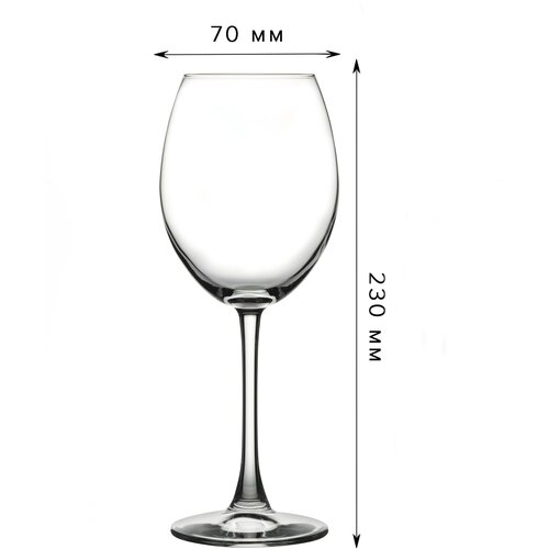 Набор бокалов Pasabahce Enoteca для вина, 440 мл, 6 шт., прозрачный