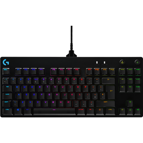 Игровая клавиатура Logitech G PRO Logitech GX Blue, черный, английская/русская (ANSI)