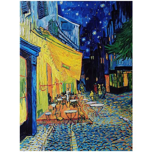 Постер / Плакат / Картина Ван Гог - Ночная терраса кафе 40х50 см в раме