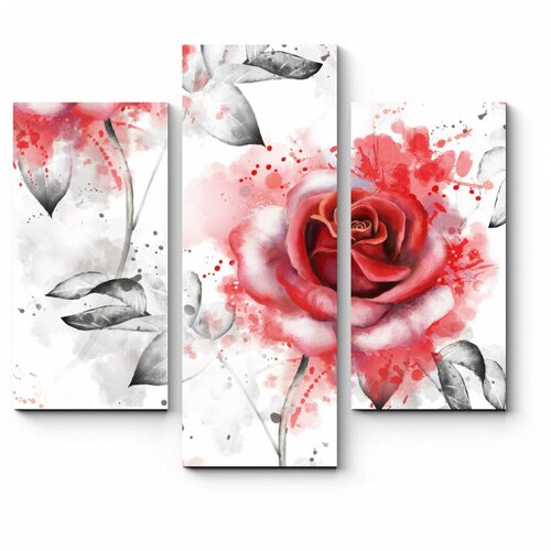 Модульная картина Розы прекрасные 130x117