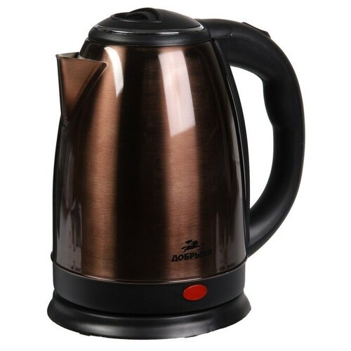 Чайник электрический "Добрыня" DO-1224C, металл, 1.8 л, 1800 Вт, коричневый , 1 шт.