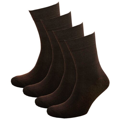 Носки STATUS, 4 пары, размер 27, коричневый