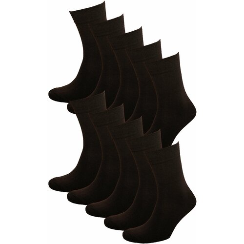 Носки STATUS, 10 пар, размер 25, коричневый
