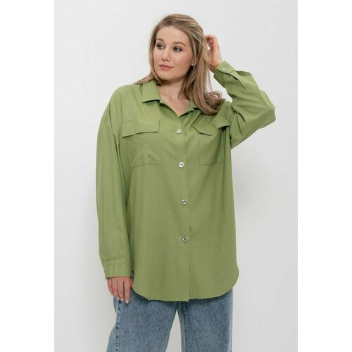 Рубашка  CLEO, размер 56, зеленый