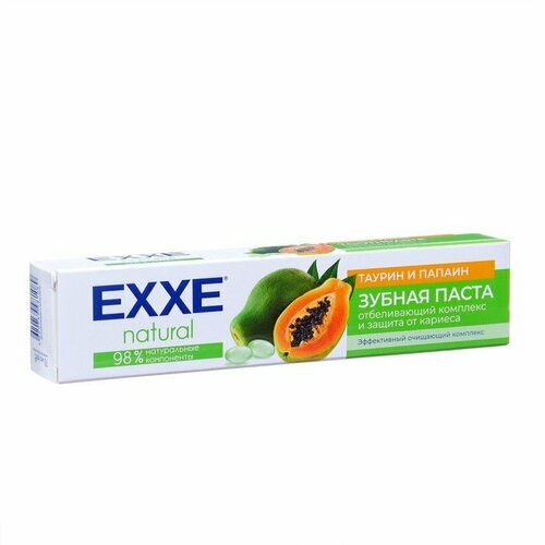 Зубная паста EXXE natural "Таурин и папаин", 75 мл (комплект из 7 шт)