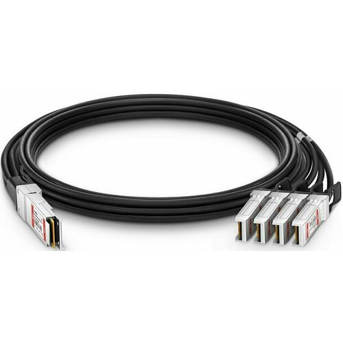 Кабель FS Q-4S28PC02 Customized 100G QSFP28 to 4x25G 2m