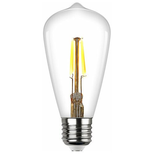 Лампа светодиодная филаментная E27 2700К 7 Вт 695 Лм 220 В колба ST64 прозрачная