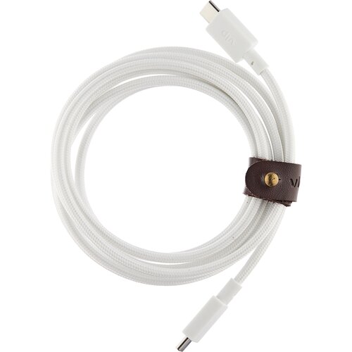 Кабель vlp Nylon Cable USB Type-С - USB Type-С, 2 м, белый