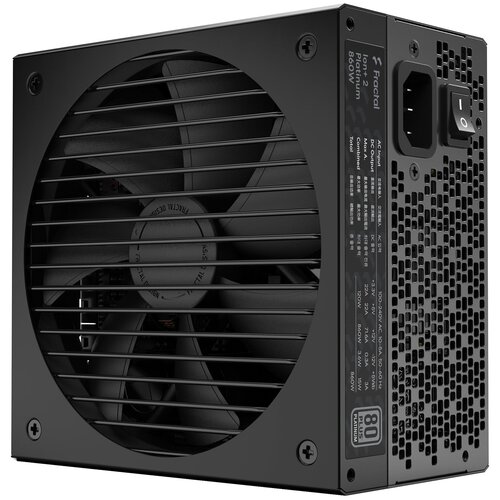 FRACTAL DESIGN Блок питания Fractal Design ATX 850W ION+2 860 80+ platinum (24+4+4pin) APFC 140mm fan 10xSATA Cab Manag RTL