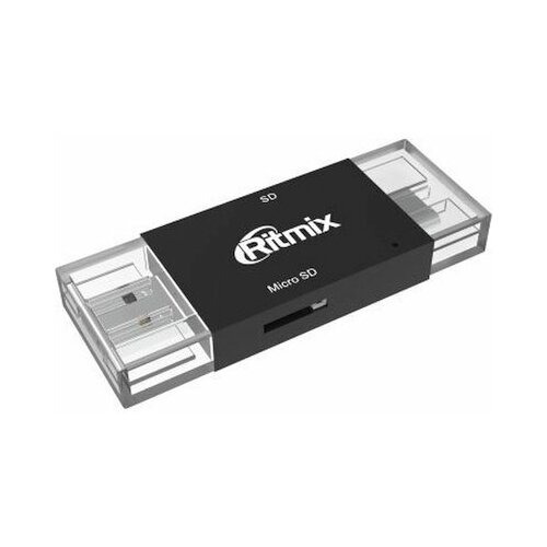 Считыватель карт памяти, Type-C, usb 2.0 , OTG картридер microSD-TF, Ritmix CR-2092.