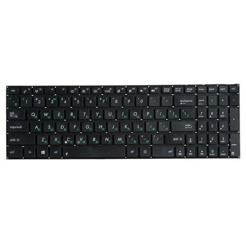 Клавиатура для ноутбука Asus A56, A56C, A56CA, A56CB, A56CM, K56, K56C, K56CB, K56CM, K56CA, S56, S56C, S56A, S56CM, черная без рамки, гор. Enter