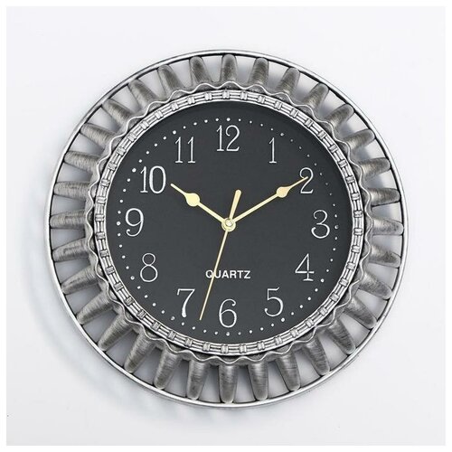 Часы настенные, серия: Интерьер, "Эпинет", дискретный ход, 27 см, циферблат 17 см, часы интерьерные