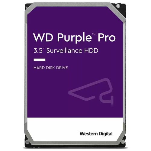 Жесткий диск Western Digital HDD SATA-III 14Tb Purple Pro WD141PURP, 7200 rpm, 512MB buffer (DV&NVR + AI), 1 year
