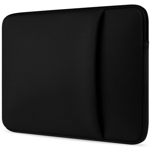 Чехол- папка- футляр- конверт на молнии MyPads M146-287 для ноутбуков Irbis Acer Lenovo Prestigio Xiaomi Digma MSI Macbook с диагоналями 15.4 / 14/ 14.1/ 14.5 дюймов из качественной хлопковой ткани с отделением для планшета черная