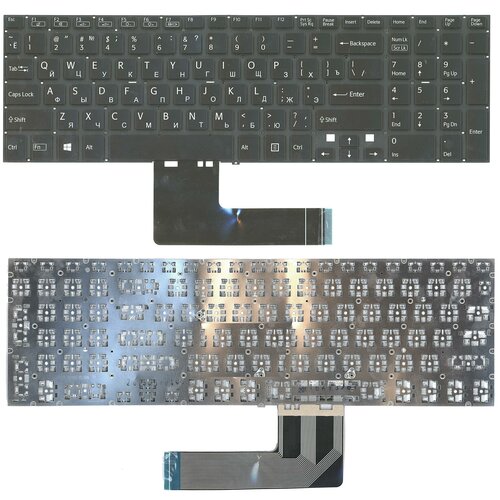 Клавиатура для ноутбука Sony FIT 15 SVF15 черная с подсветкой