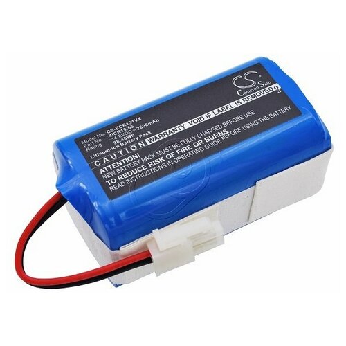 Аккумулятор CameronSino/Pitatel для пылесоса iLife A4, A6, V7, V7s (CS-ECR131VX, 4ICR19/65) 2.6Ah 14.8V, 2-pin