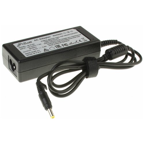 Блок питания iBatt iB-B1-R180 18,5V 3,5A, 65W, разъём 4.8*1.7 mm для Asus, HP-Compaq PA-1650-02, HP-OK065B13, DC359A