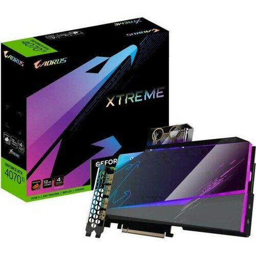 Gigabyte Видеокарта RTX4070Ti AORUS XTREME WATERFORCE WB 12GB