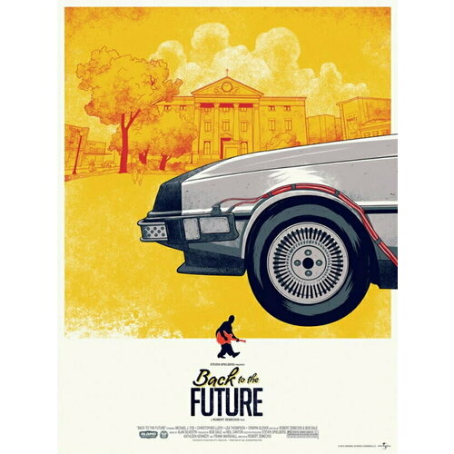 Плакат, постер на холсте Back to the Future Collection (Модульные постеры)-1/Назад в будущее/искусство/арт/абстракция/творчество. Размер 60 х 84 см
