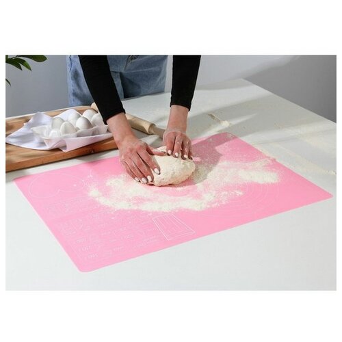 Силиконовый коврик для выпечки "Готовим с любовью", 64 x 45 см