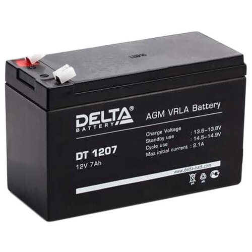 Комплект 2 штук, Батарея для ИБП Delta DT 1207