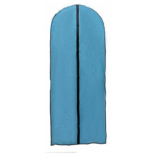 Чехол для одежды Доляна, 60?137 см, полиэтилен, цвет синий прозрачный