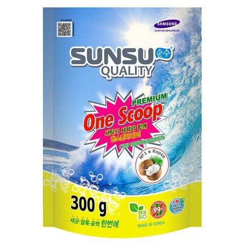 SUNSU-Q Пятновыводитель SUNSU-Q ONE SCOOP, универсальный, 300г